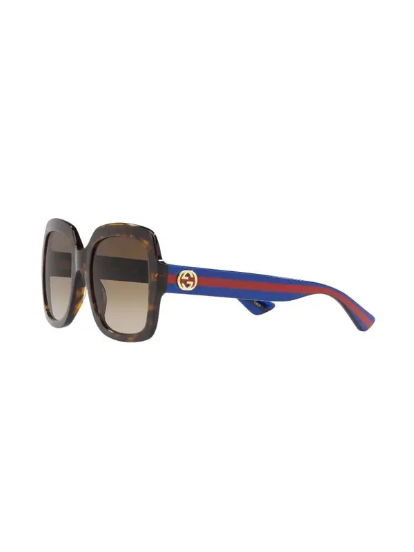Gucci Tortoiseshell Square-frame Sunglasses