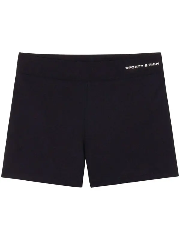SPORTY & RICH Logo-print Shorts
