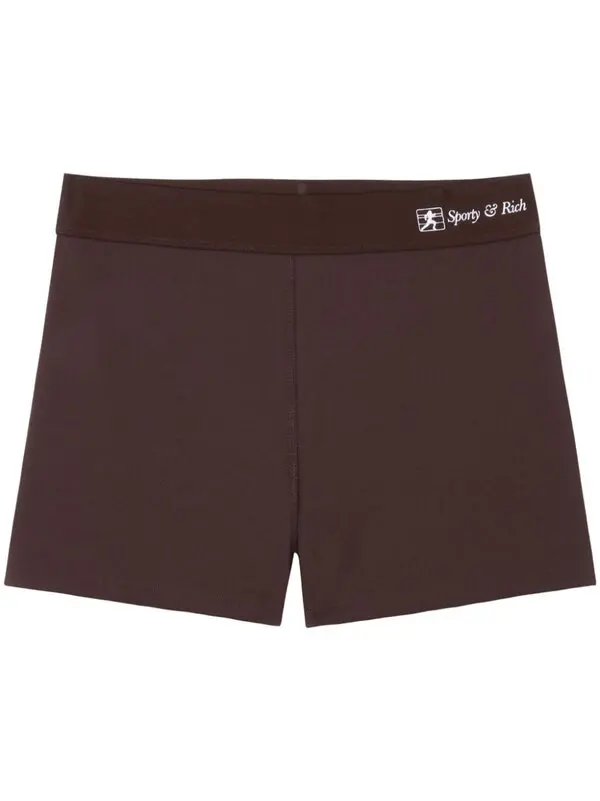 SPORTY & RICH Runner Script Shorts