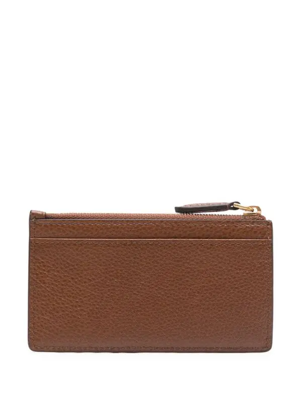 Mulberry Zipped Leather Coin Pouch