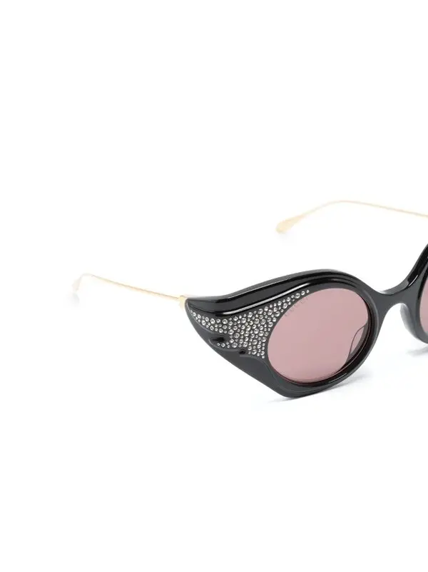 Gucci Crystal-embellished Cat-eye Sunglasses