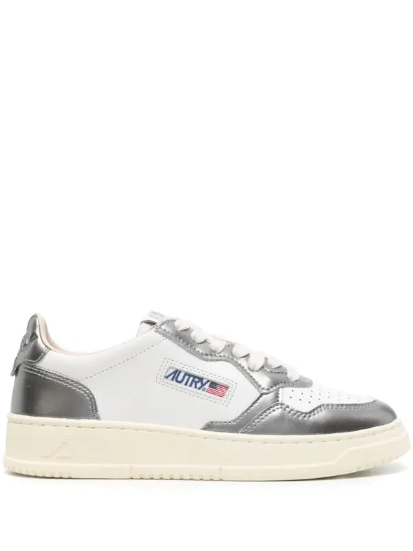 AUTRY Medalist Leather Sneakers - Grey