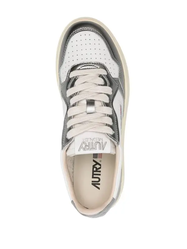 AUTRY Medalist Leather Sneakers - Grey