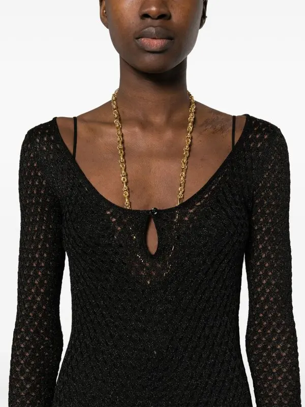 TOM FORD Lurex Crochet Maxi Dress