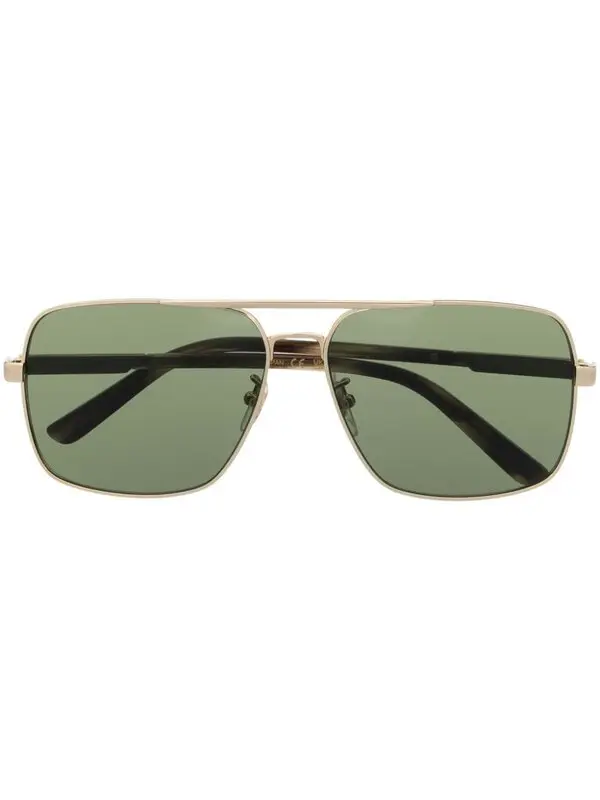 Gucci Pilot-frame Metal Sunglasses