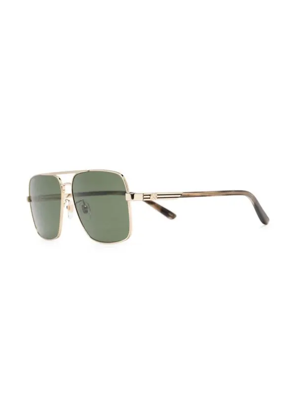 Gucci Pilot-frame Metal Sunglasses