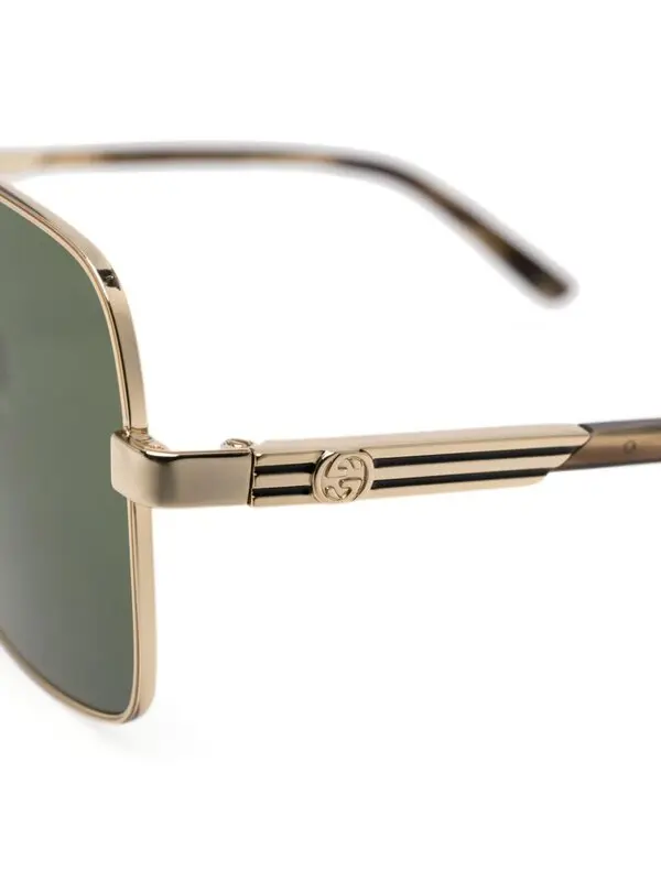 Gucci Pilot-frame Metal Sunglasses