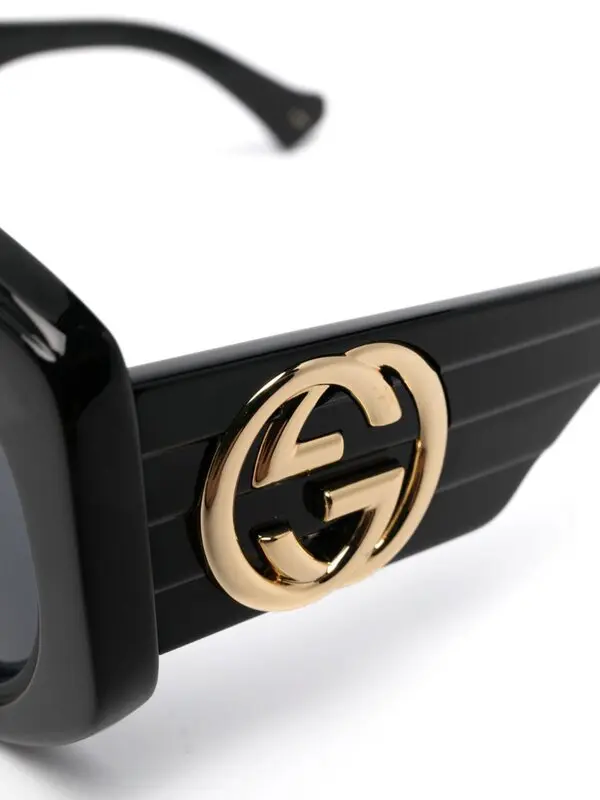 Gucci Interlocking-g Round-frame Sunglasses