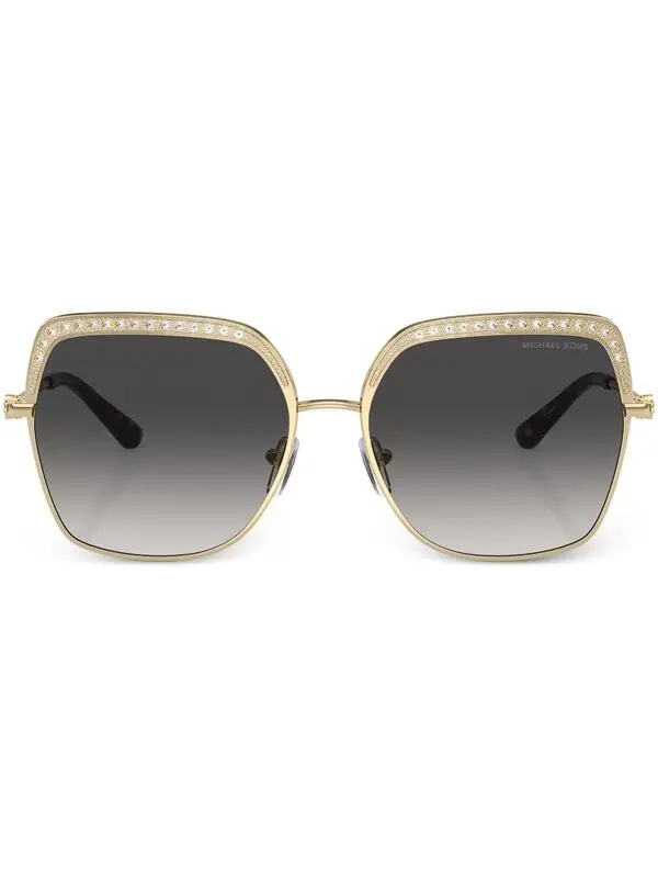 Michael Kors Square-frame Sunglasses - Gold