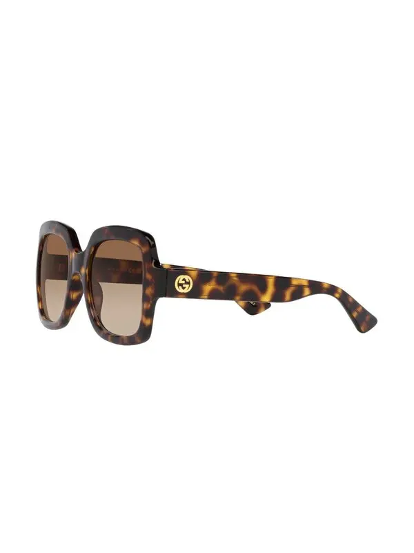 Gucci Tortoiseshell Square Frame Sunglasses