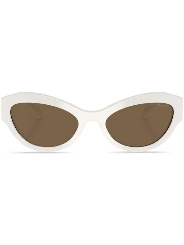 Michael Kors Burano Oval-frame Sunglasses - White