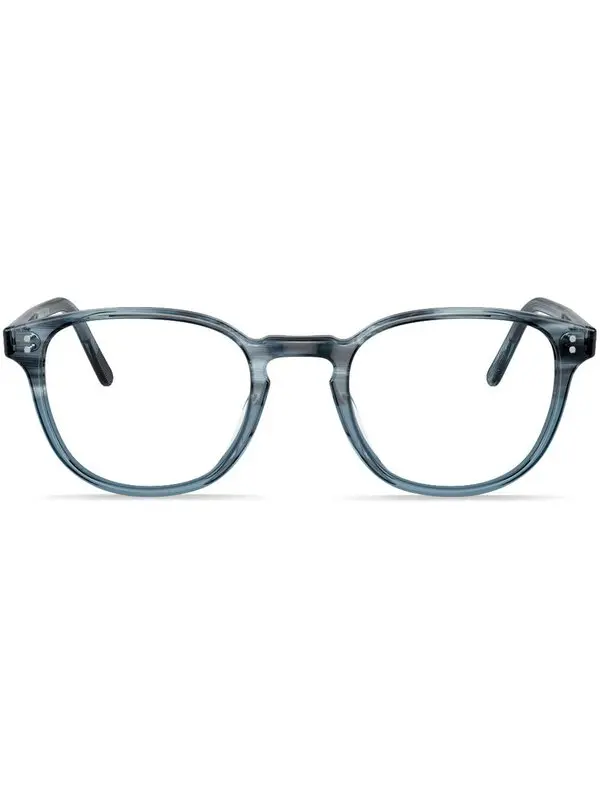 Oliver Spencer Fairmont Round-frame Glasses - Blue