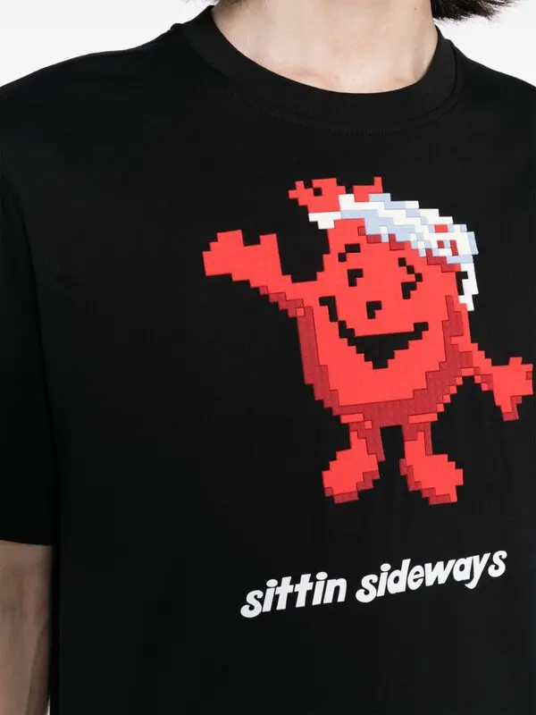 MOSTLY HEARD RARELY SEEN 8-BIT Graphic-print Cotton T-shirt - Black