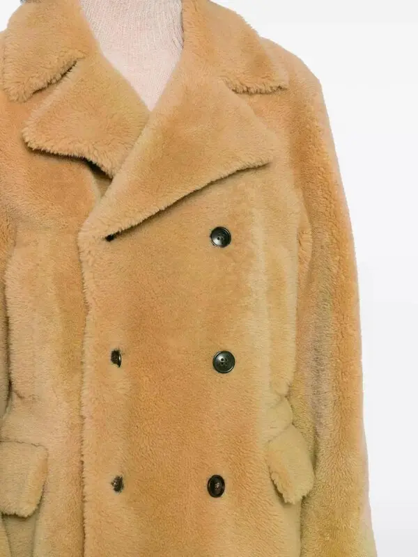 Amiri Double-breasted Shearling Coat