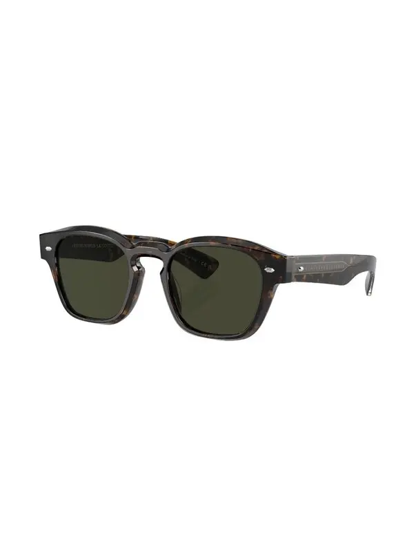 Oliver Spencer Maysen Square-frame Sunglasses - Green