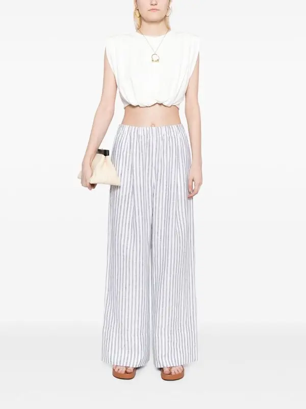 REFORMATION Fernando Linen Trousers - White
