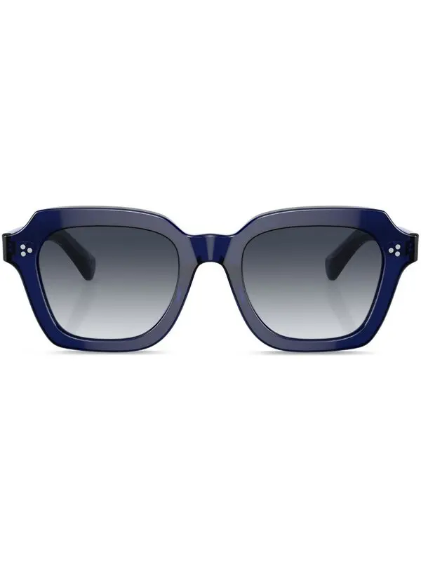 Oliver Spencer Kienna Square-frame Sunglasses - Blue