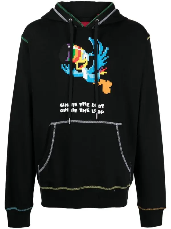MOSTLY HEARD RARELY SEEN Graphic-print Cotton Hoodie