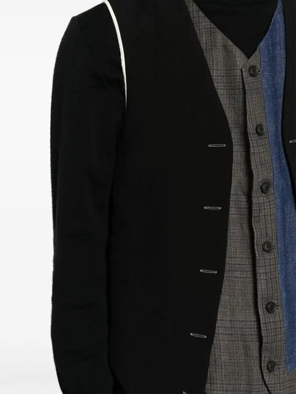 Yohji Yamamoto Layered-effect Waistcoat