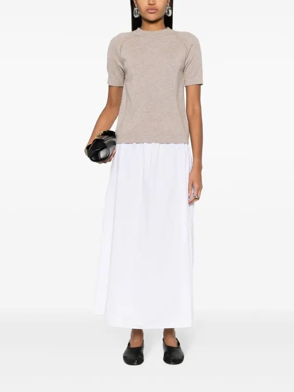 BARRIE Cashmere Knitted Top - Neutrals