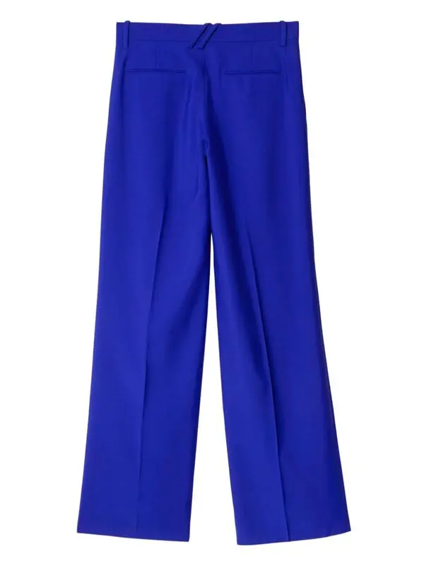 Burberry Wool Tailored Trousers - Blue