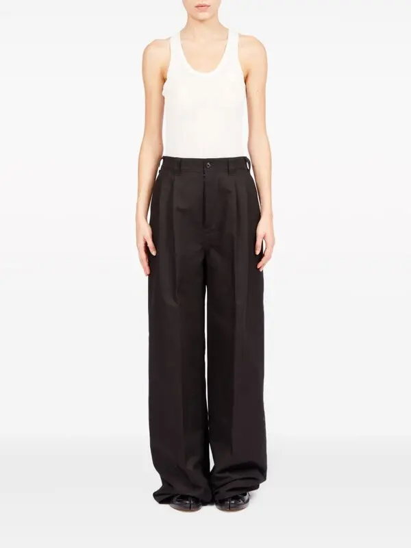 MAISON MARGIELA Wide-leg Tailored Trousers - Black