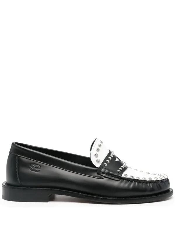 Sandro Two-tone Leather Loafers