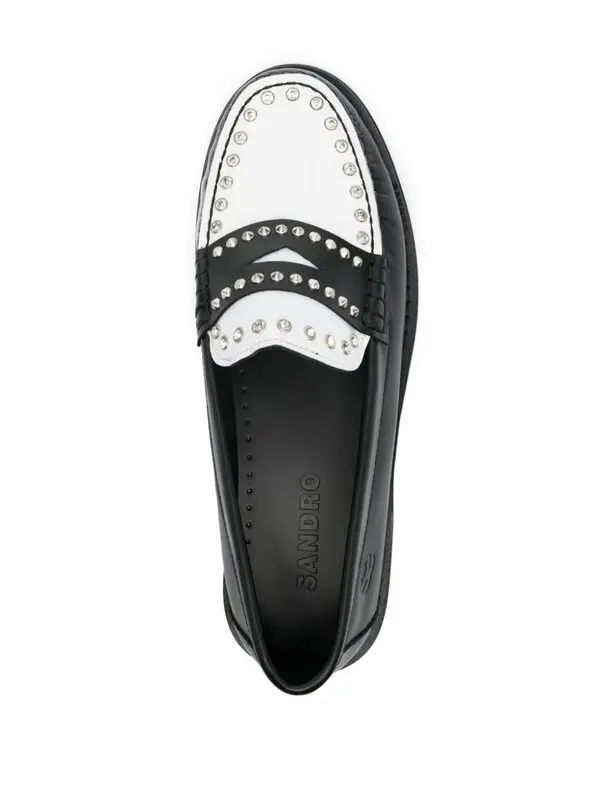 Sandro Two-tone Leather Loafers