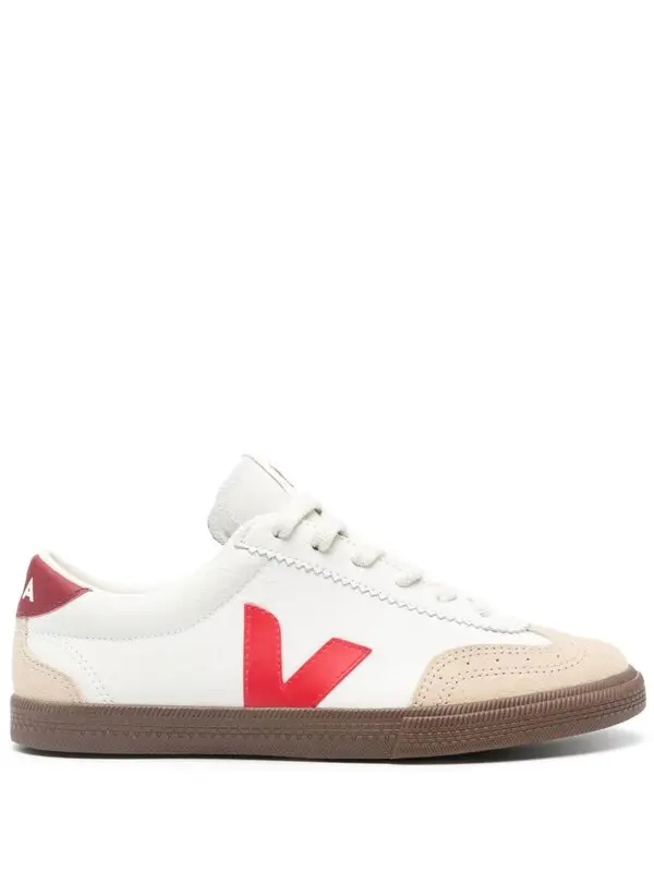 VEJA Volley Suede-panelled Sneakers - White