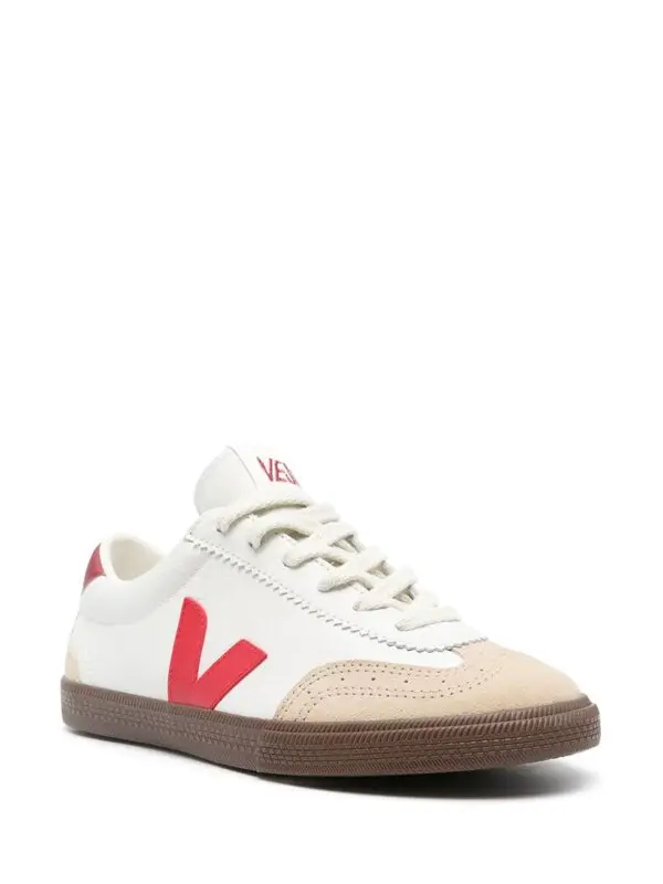 VEJA Volley Suede-panelled Sneakers - White