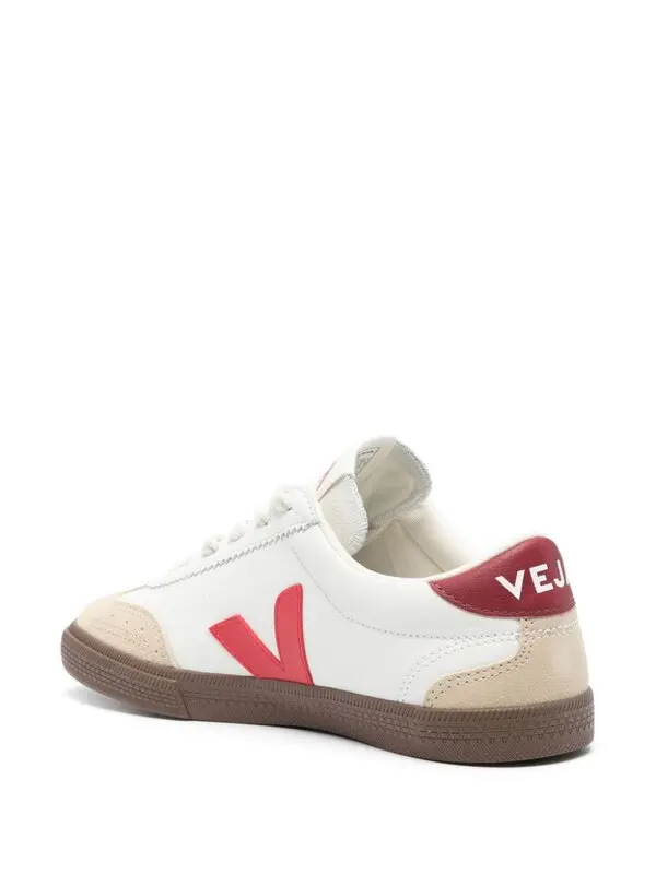 VEJA Volley Suede-panelled Sneakers - White