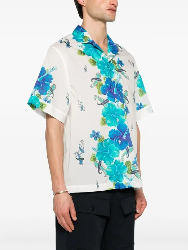 Etro Floral-print Cotton Shirt - White