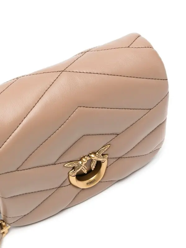 Pinko Love Click Quilted Shoulder Bag