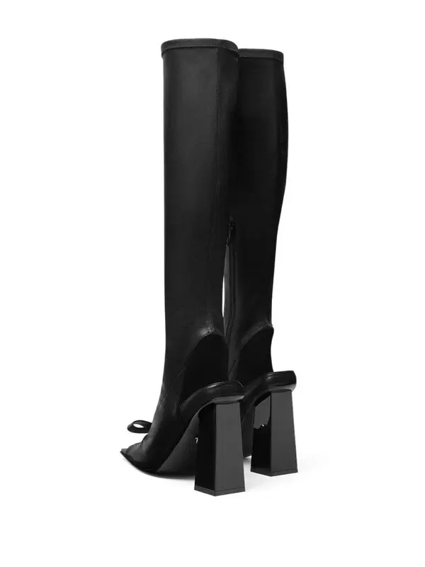 Versace 100mm Medusa Plaque Knee-high Boots