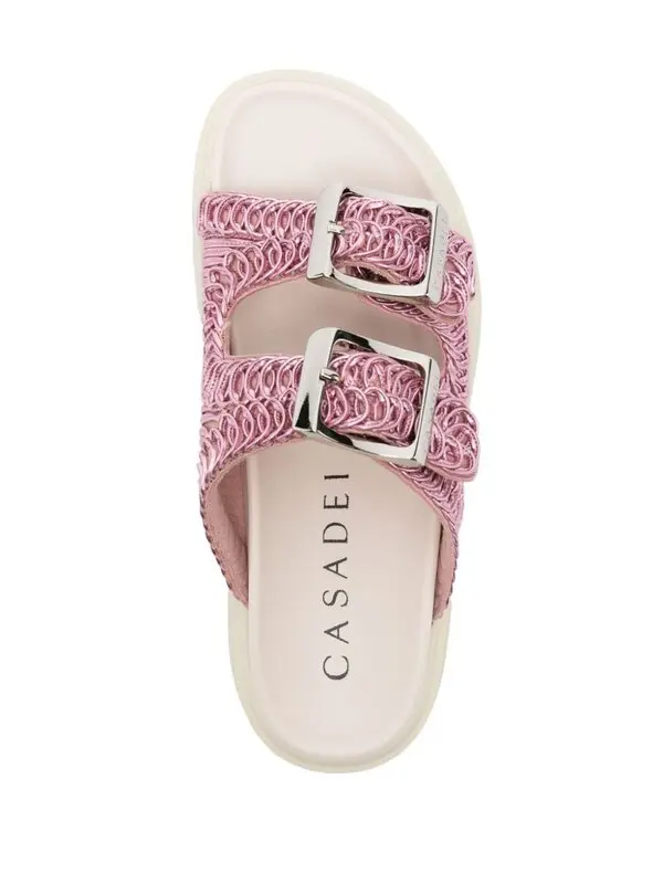 Casadei Birky Ale Flatform Slides - Pink