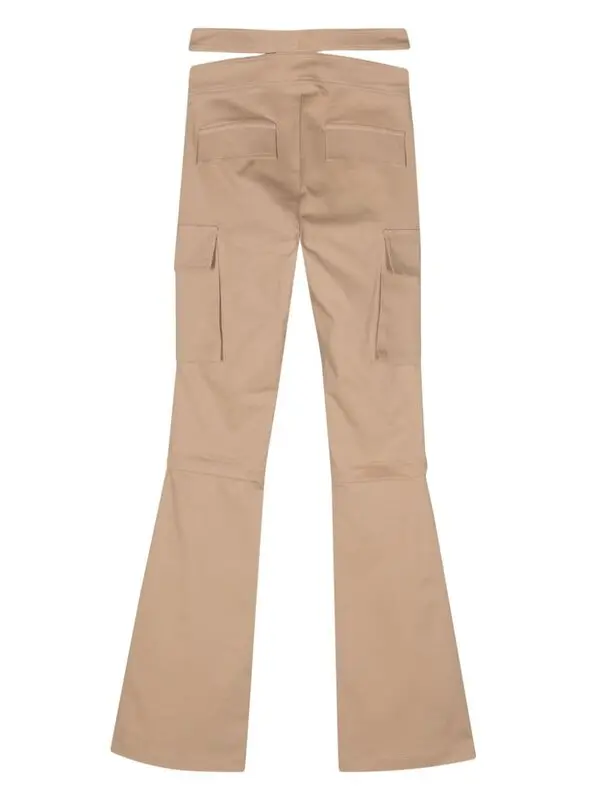 ANDREĀDAMO Detachable-panels Flared Cargo Trousers