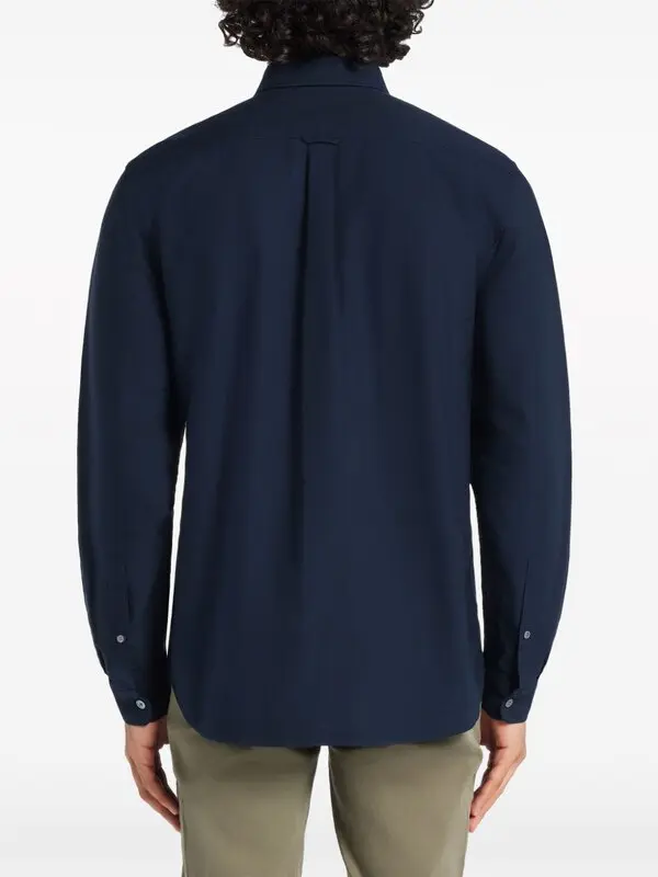 Lacoste Logo-appliqué Cotton Shirt - Blue