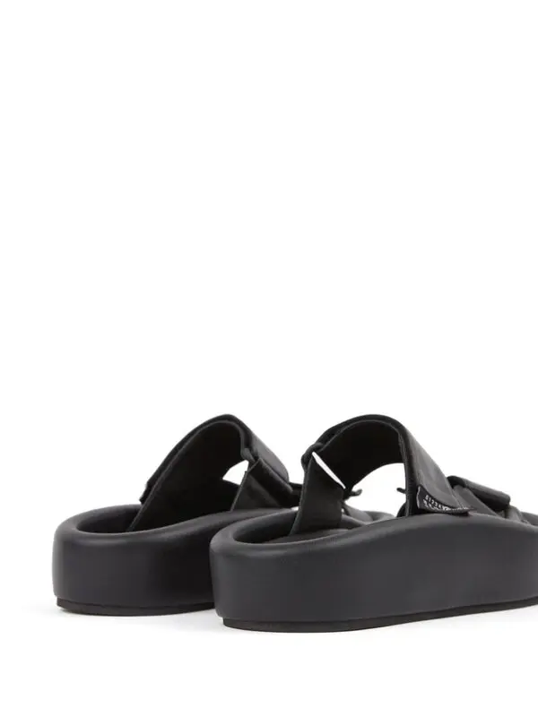 MAISON MARGIELA Webbing Leather Sandals - Black
