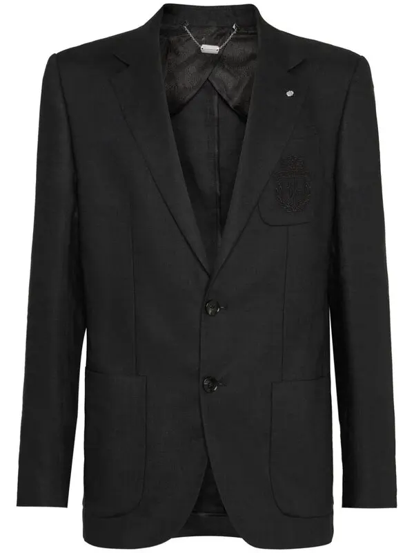 BILLIONAIRE Linen Single-breasted Blazer