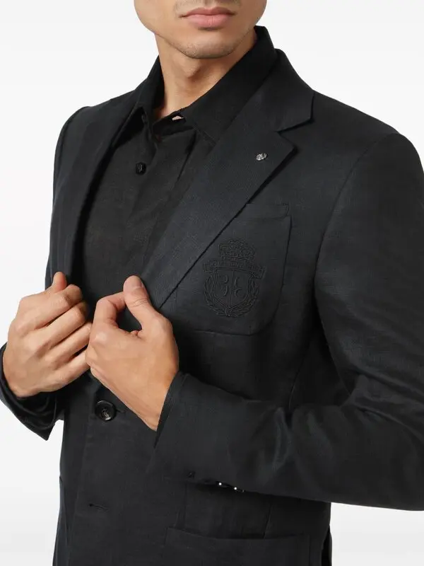 BILLIONAIRE Linen Single-breasted Blazer