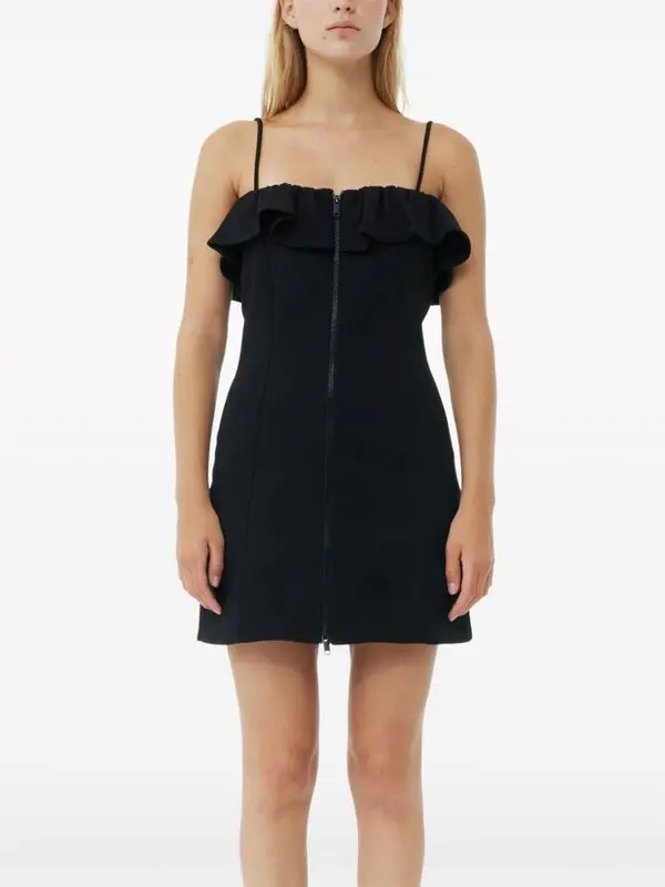 GANNI Ruffle-trim Minidress
