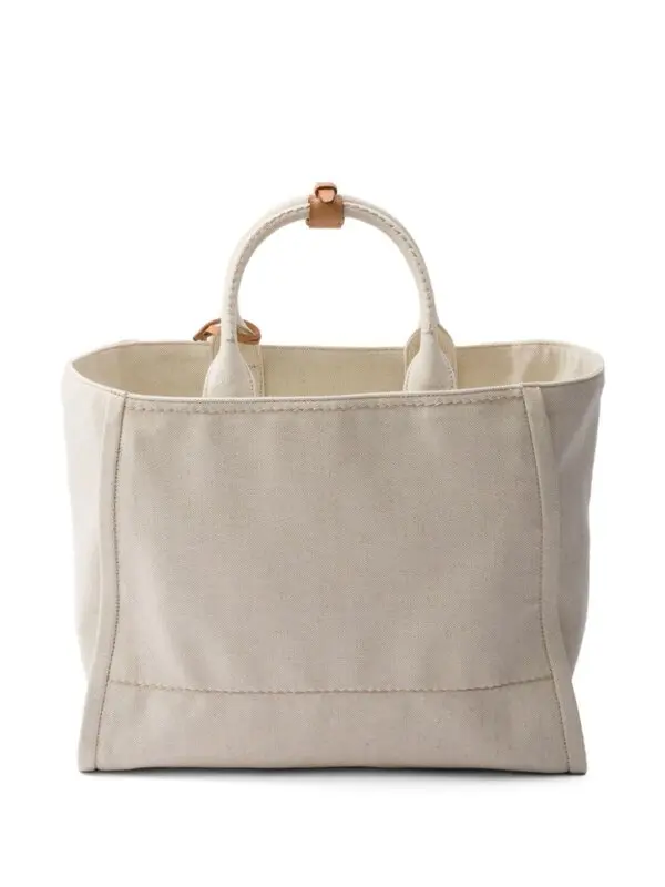 Prada Logo-appliqué Tote Bag