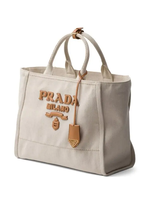 Prada Logo-appliqué Tote Bag