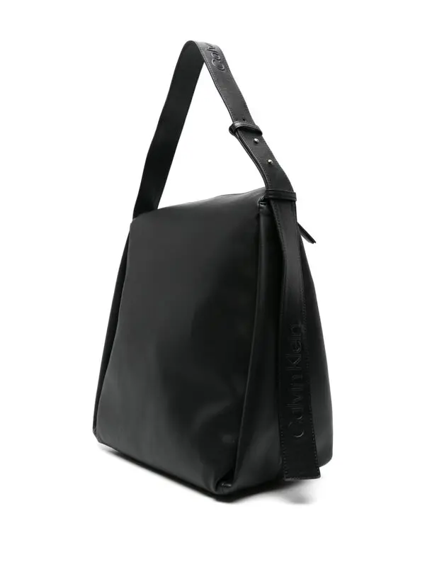 Calvin Klein Logo-lettering Tote Bag - Black