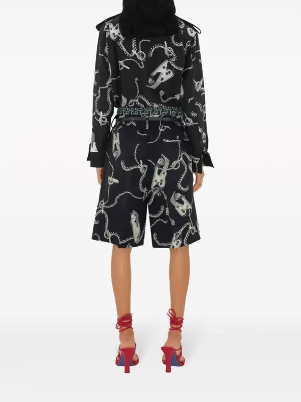 Burberry Knight Hardware Silk Shirt - Black