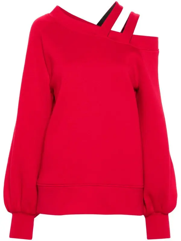 IOANA CIOLACU Sonia Drop-shoulder Sweatshirt - Red