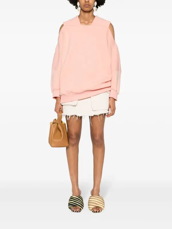 IOANA CIOLACU Cold-shoulder Sweatshirt - Pink