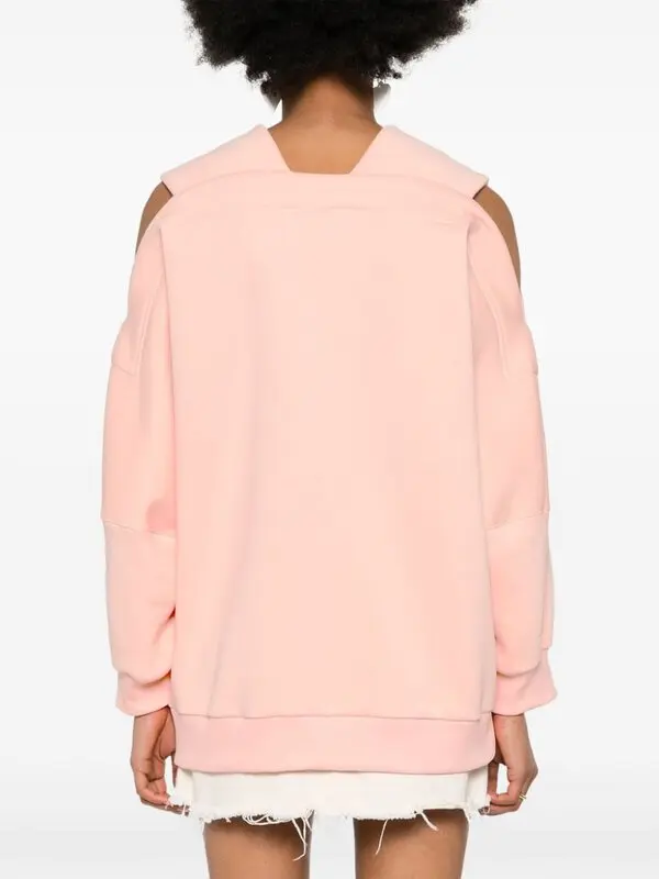IOANA CIOLACU Cold-shoulder Sweatshirt - Pink