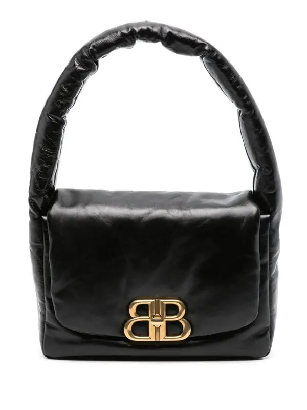 Balenciaga Small Monaco Shoulder Bag - Black