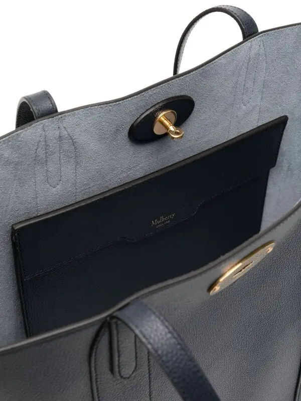 Mulberry Grained Leather Tote Bag - Blue